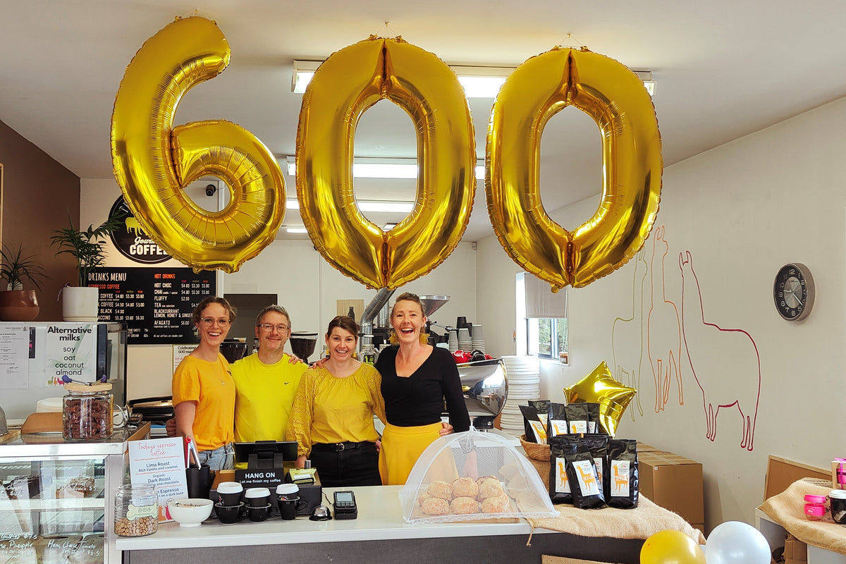 Richard Jackman Celebrating 600 roasts! We have come a long way.......